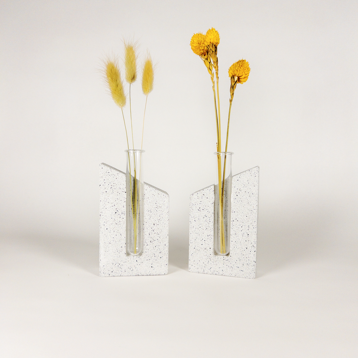 Concrete Bookend Vases – Gray Arch Designs Australia